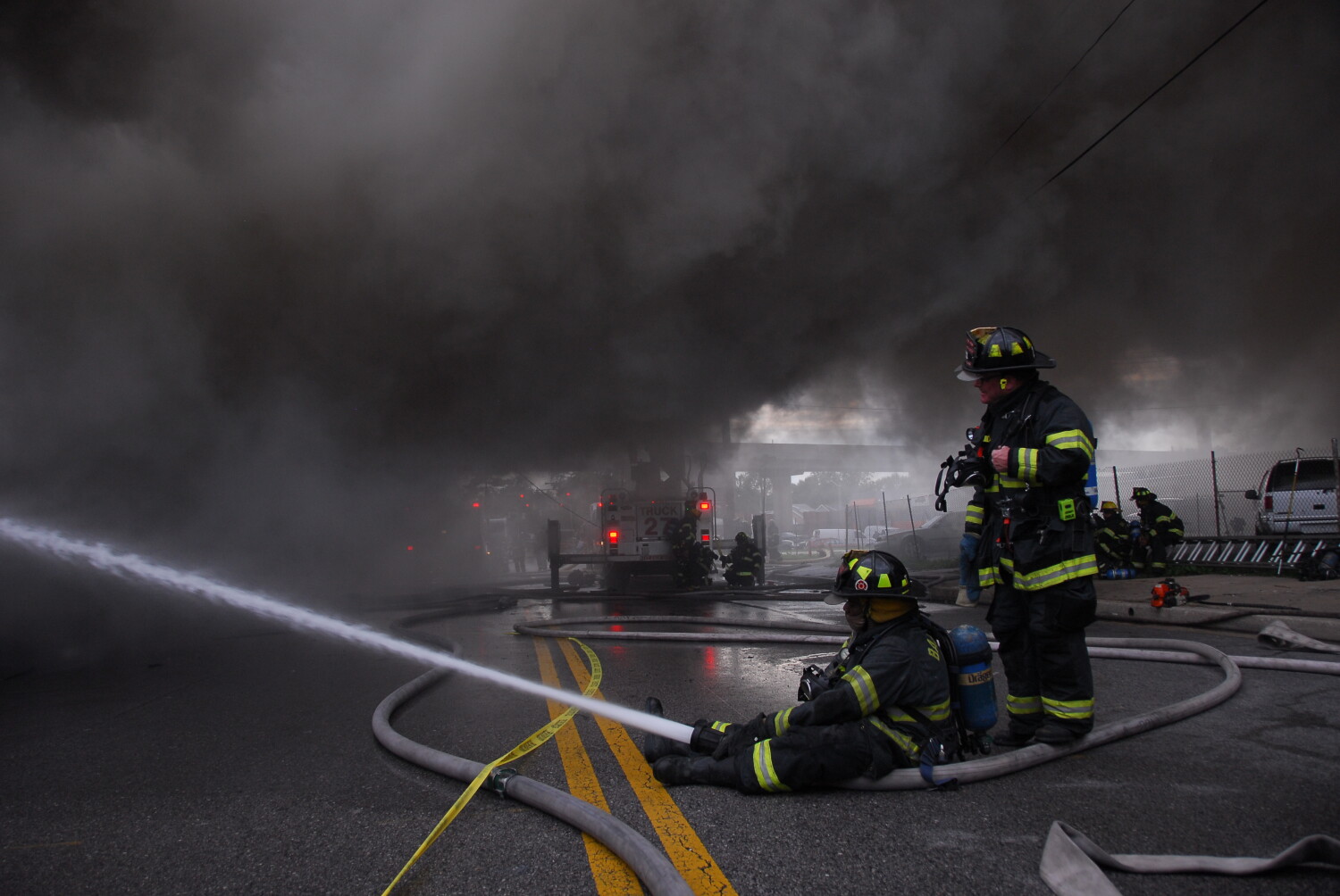 Competition Page | Firefighters fighting under heavy smoke conditions ...