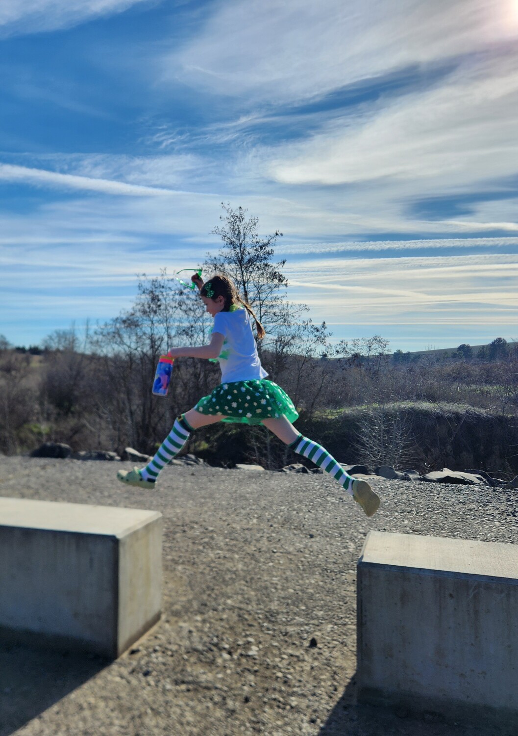 Competition Page | Leaping for Joy | Captured my daughter leaping for joy while on an afternoon ...